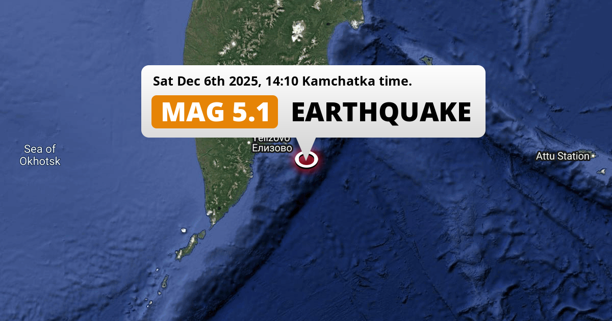 Shallow M5.1 Earthquake struck on Saturday Afternoon in the North ...