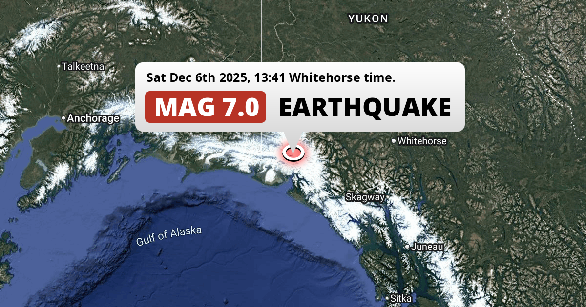 On Saturday Afternoon an Unusually powerful M7.0 Earthquake struck ...