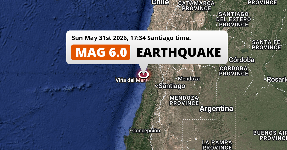 Shallow M6.0 Earthquake struck on Sunday Afternoon in the South Pacific ...